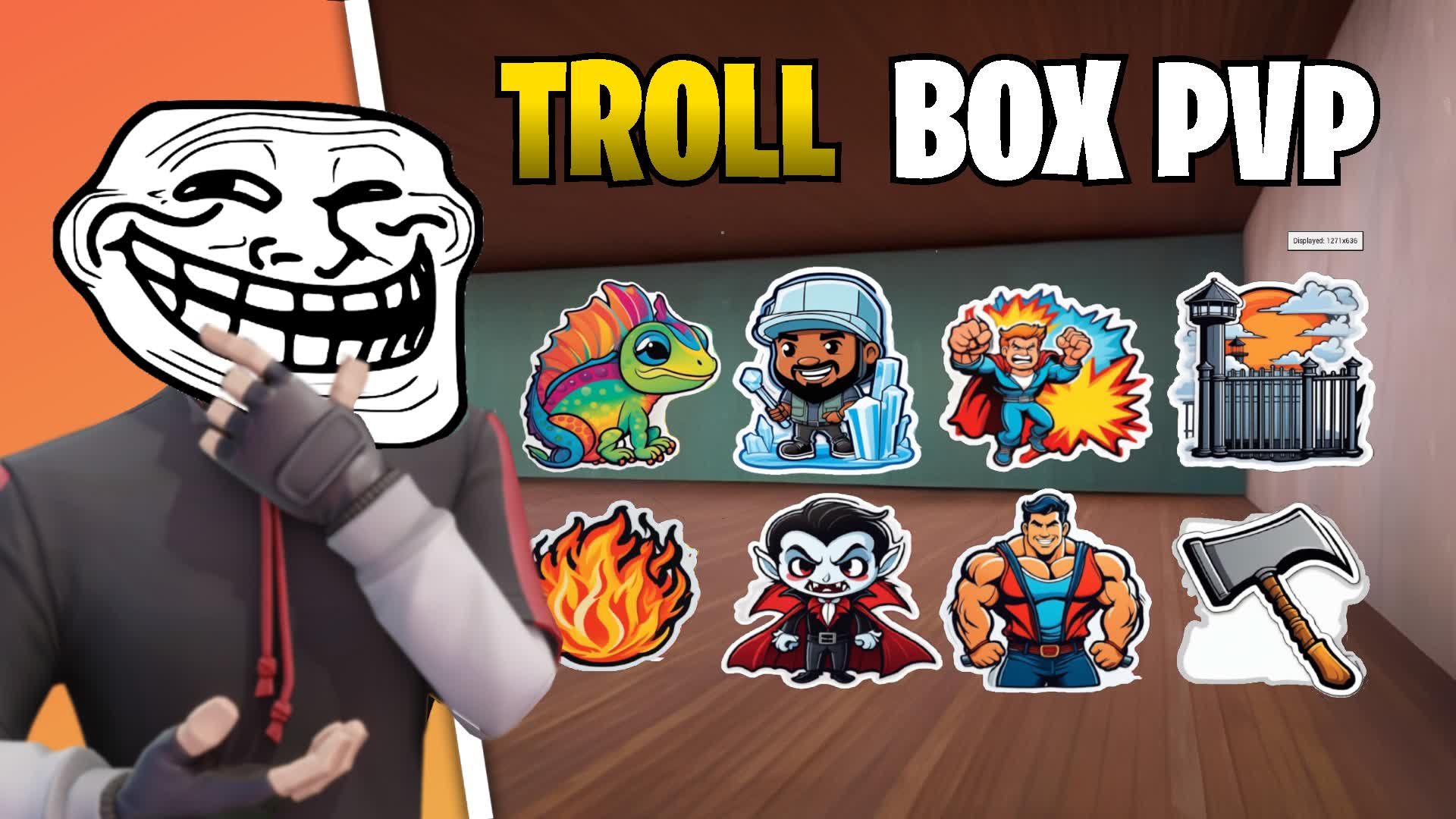 🤣 TROLL BOX PVP 📦 4563-4314-8602 من ابتكار martim14 - Fortnite