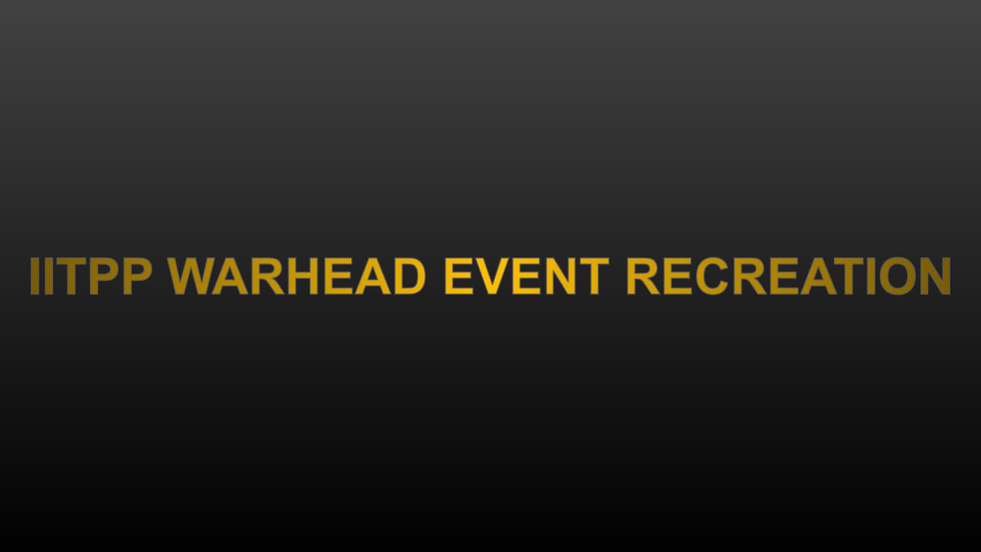 IITPP HIGH SECURITY AREA - WARHEAD EVENT 6020-5962-4427 by pacmanyt09 ...