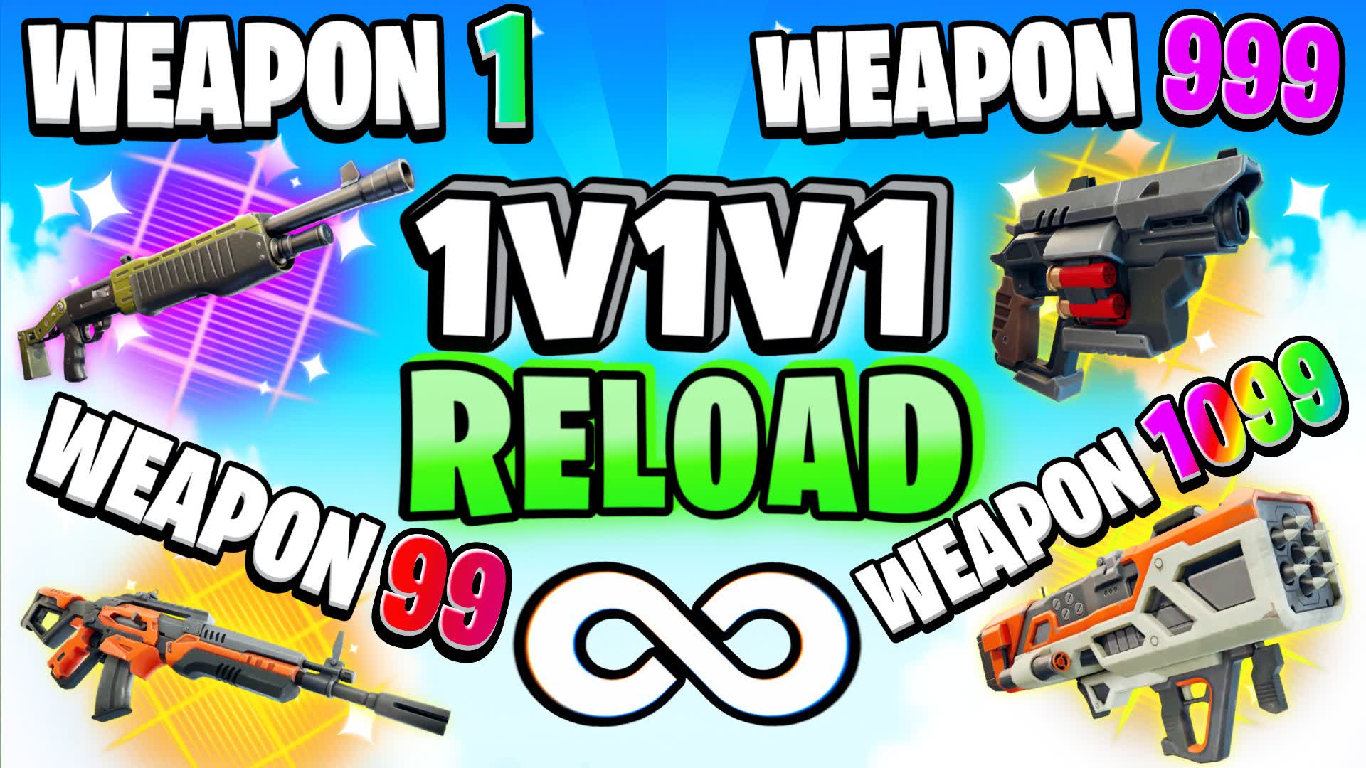 GUN GAME RELOAD 1534-5962-2060 by gbstudio - Fortnite Creative Map Code - Fortnite.GG