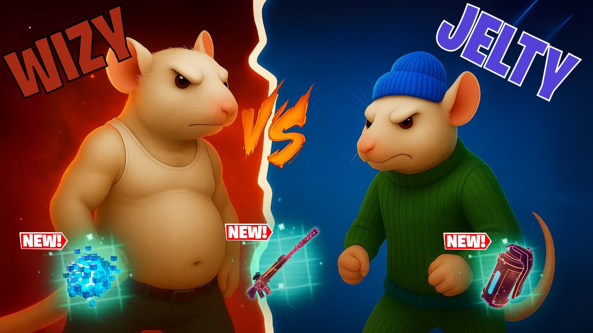 NEW JELTY VS WIZY - RED VS BLUE 🔴🔵🐭 1123-8296-8507 by rebelvrg - Fortnite Creative Map Code ...