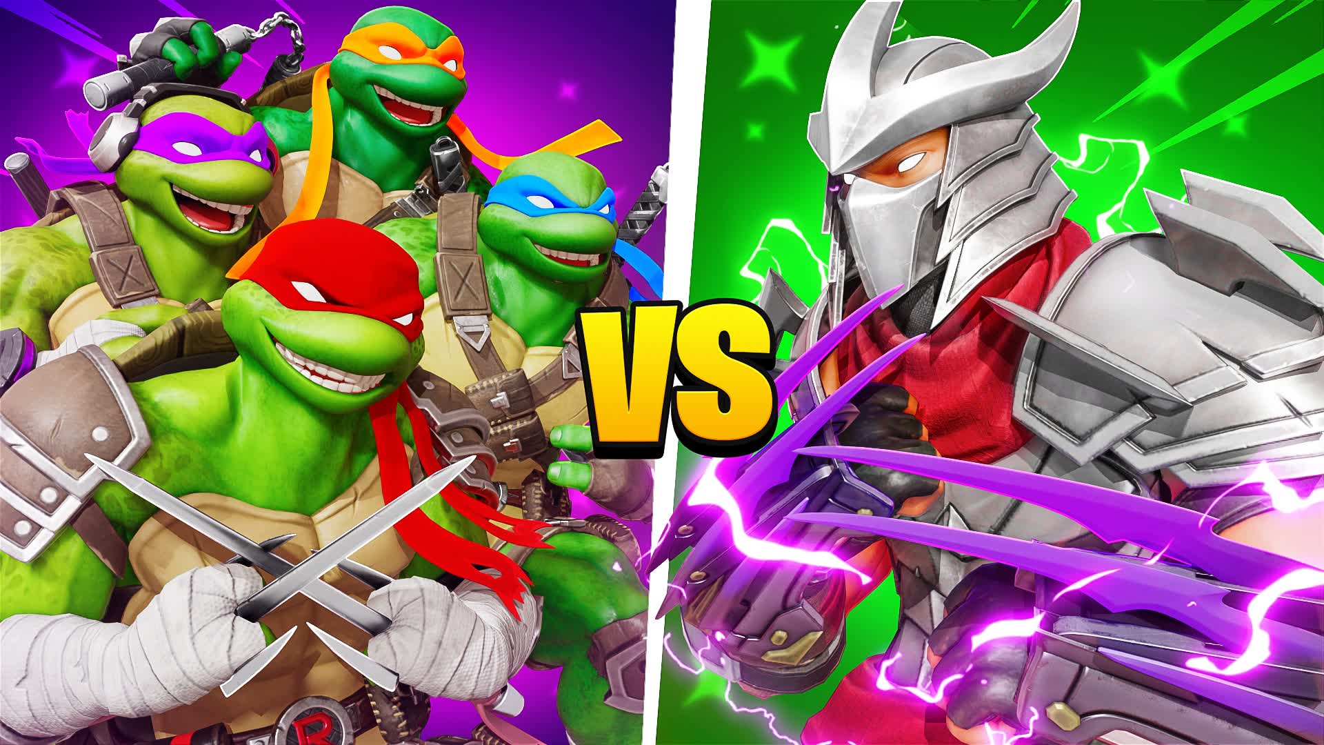 🐢TMNT vs SHREDDER💯 RED VS BLUE 🔴🔵 8421-1793-9571 by teamsnx - Fortnite ...