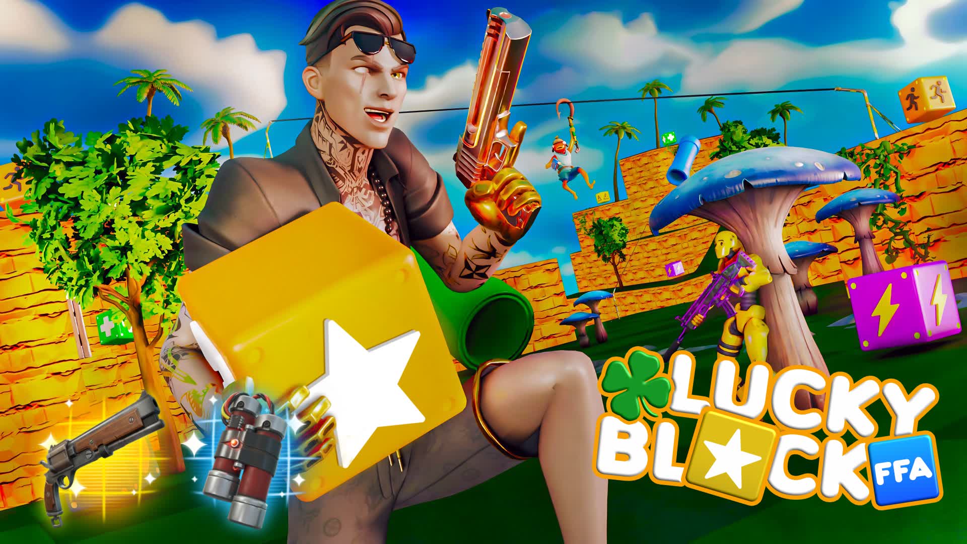 🍀LUCKY BLOCK FFA 7722-1936-9819 by iisanderii - Fortnite Creative Map ...