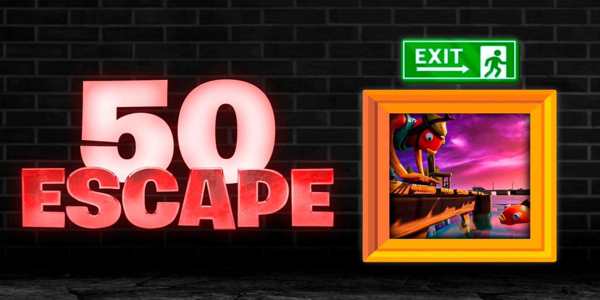 50 PICTURES ESCAPE 🖼️ 6205-1260-3020 by creativetit - Fortnite Creative Map Code - Fortnite.GG
