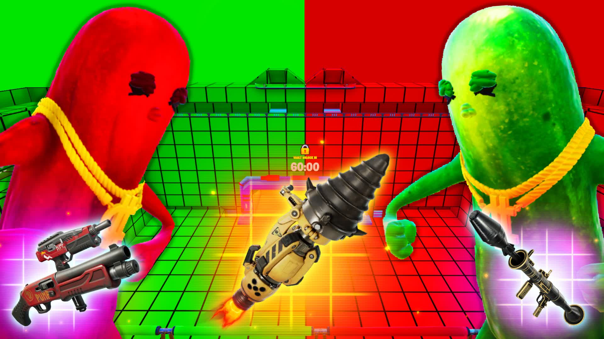 RED VS GREEN DILL 🔴🟢 9950-7211-7370 by ssundee - Fortnite Creative Map Code - Fortnite.GG