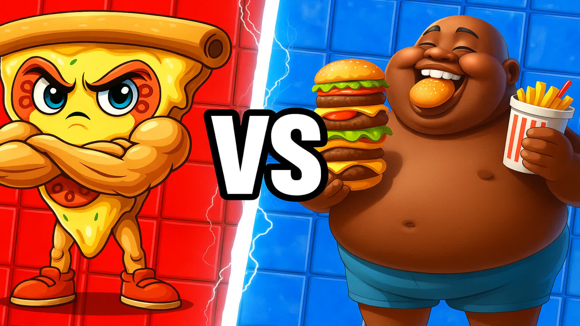 PIZZA VS KEBAB🔴🔵 UPDATED 2.0! 4260-2258-7628 by benjamin.fn - Fortnite