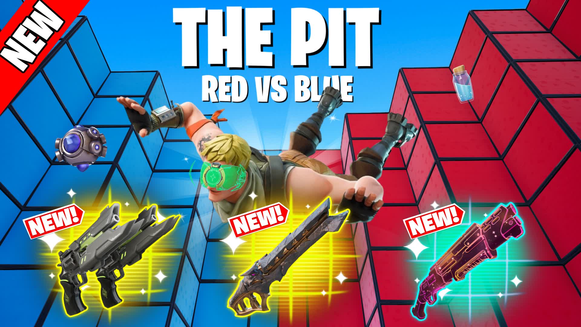 THE PIT - RED VS BLUE 6197-1964-7432 by bubz - Fortnite Creative Map Code - Fortnite.GG