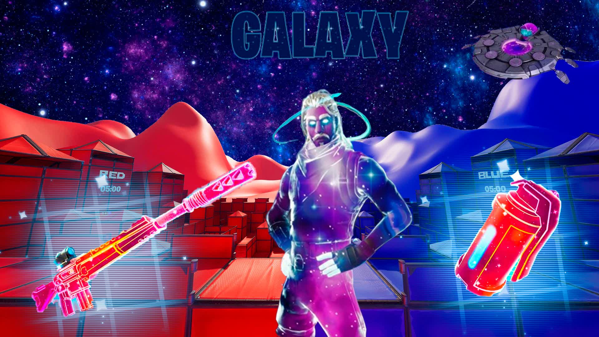 GALAXY RED VS BLUE🔴🔵 1688-2423-7258 by sicaelcamionero2 - Fortnite