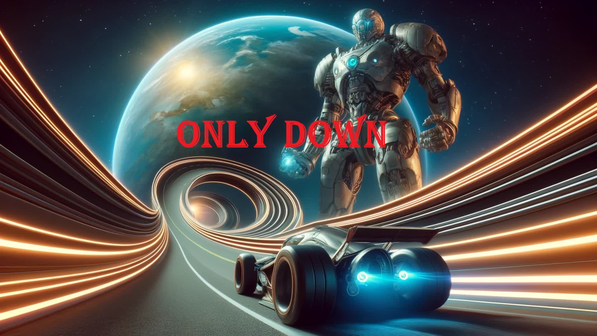 MECHA RACE ONLY DOWN NO ONLY UP 2256-9495-8816 من ابتكار poupy - Fortnite