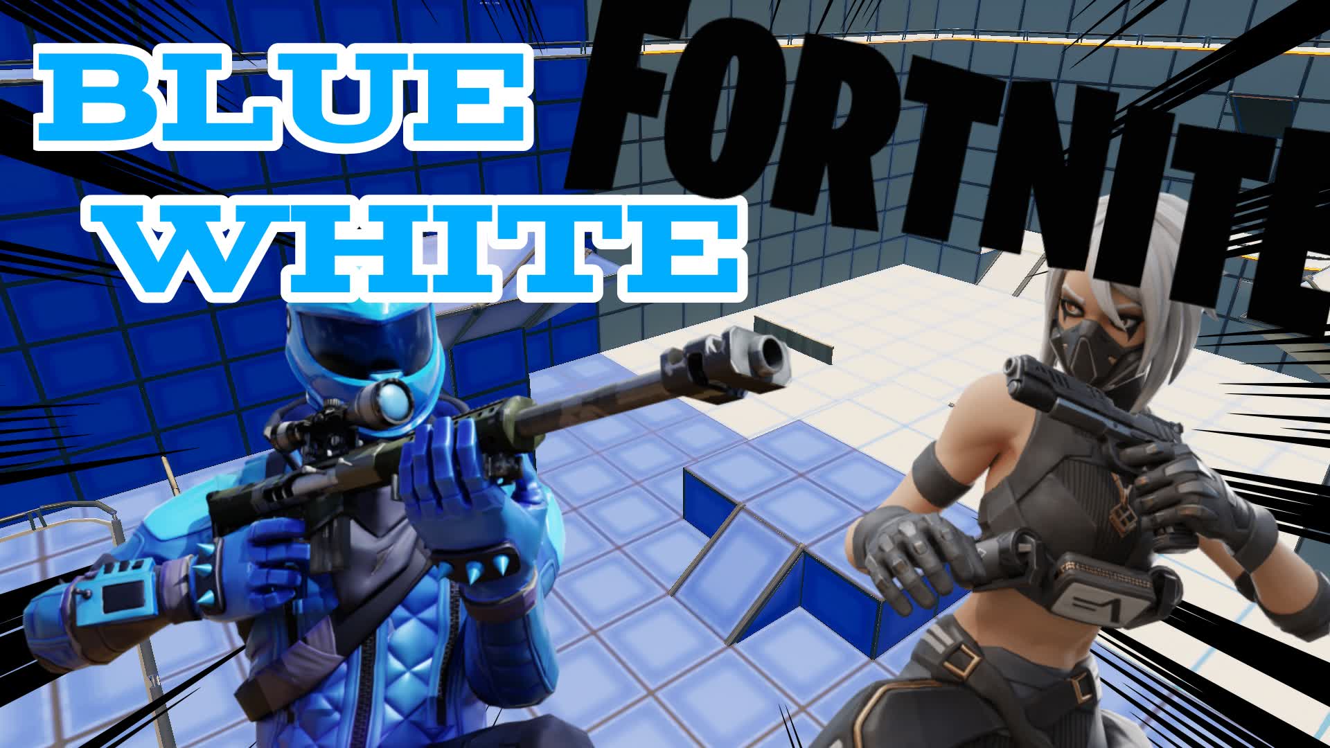 BLUE＆WHITE 1433-4147-6800 by star0319 - Fortnite Creative Map Code ...