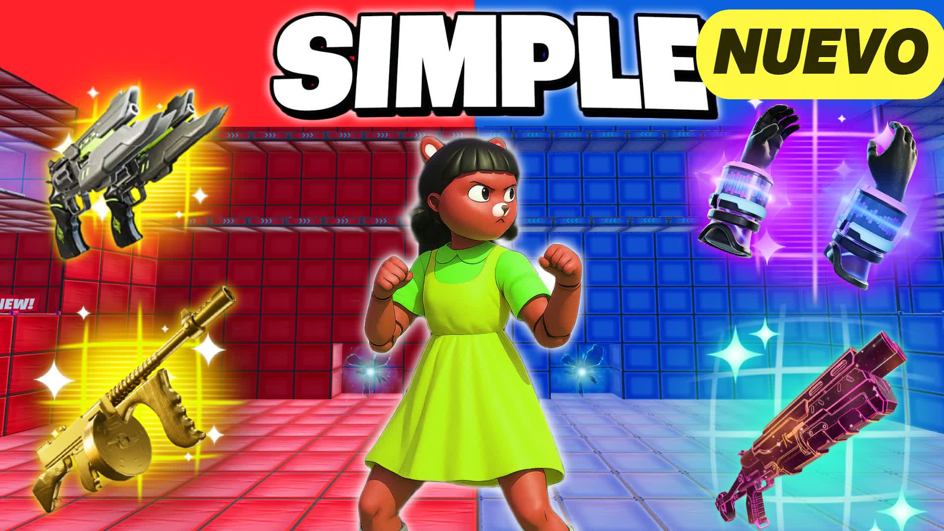 SIMPLE RED VS BLUE 🔴🔵 7087-3148-1430 by dreykk - Fortnite Creative Map ...