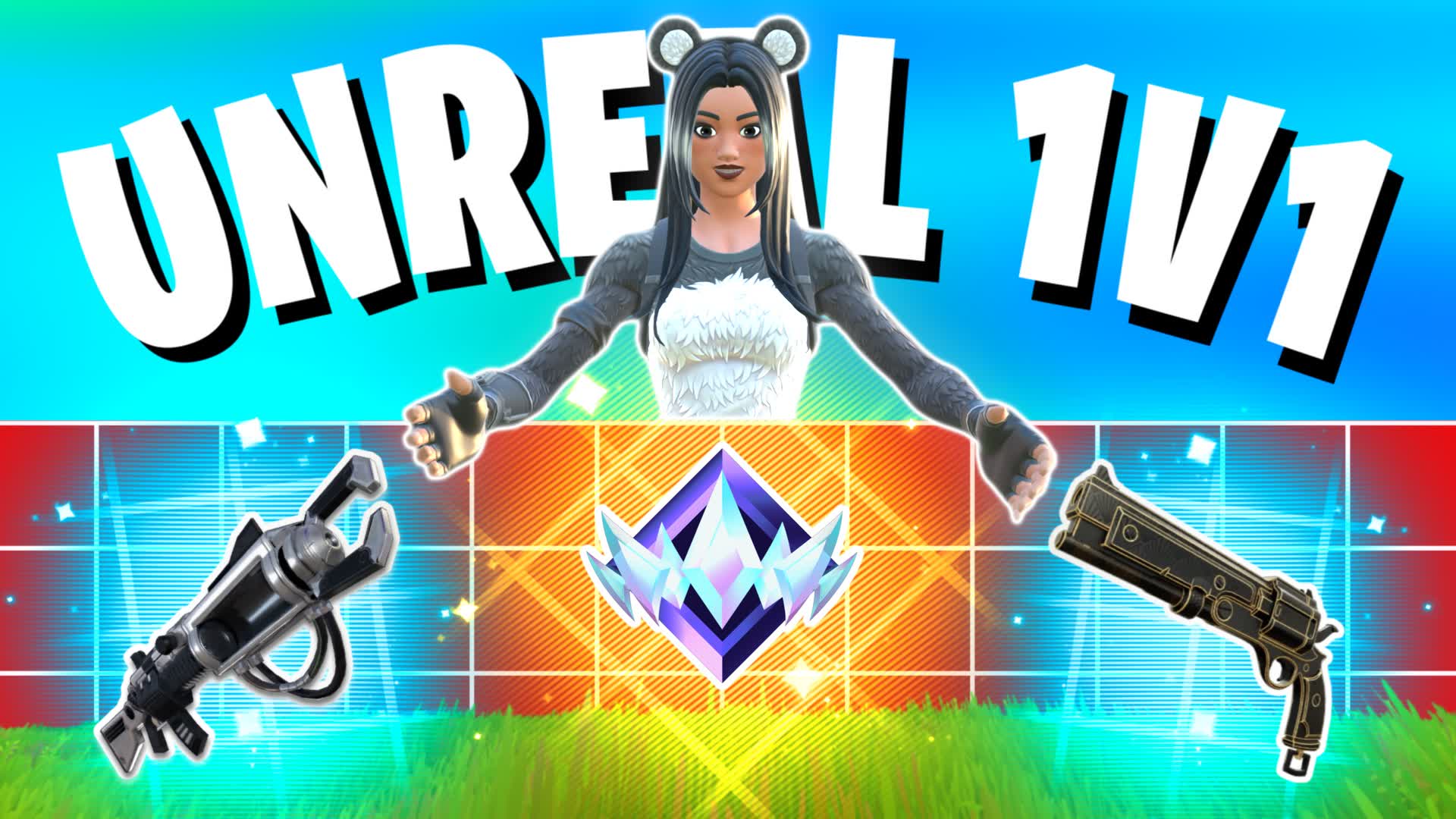 UNREAL 1V1 ALL GUNS 3477-3308-9790 by hatul_yam - Fortnite Creative Map Code - Fortnite.GG