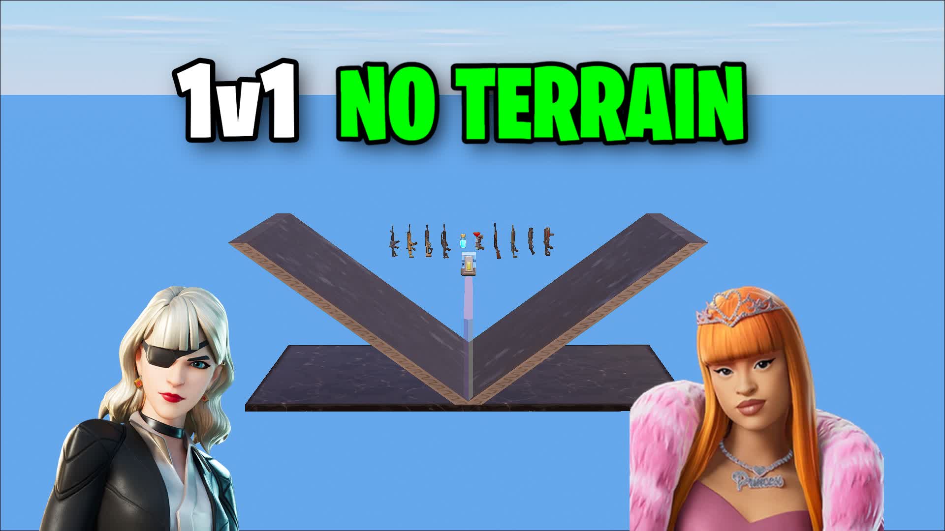 Easy 1v1 Map [Prime] 3345-2276-1583 by primemarket - Fortnite Creative Map Code - Fortnite.GG