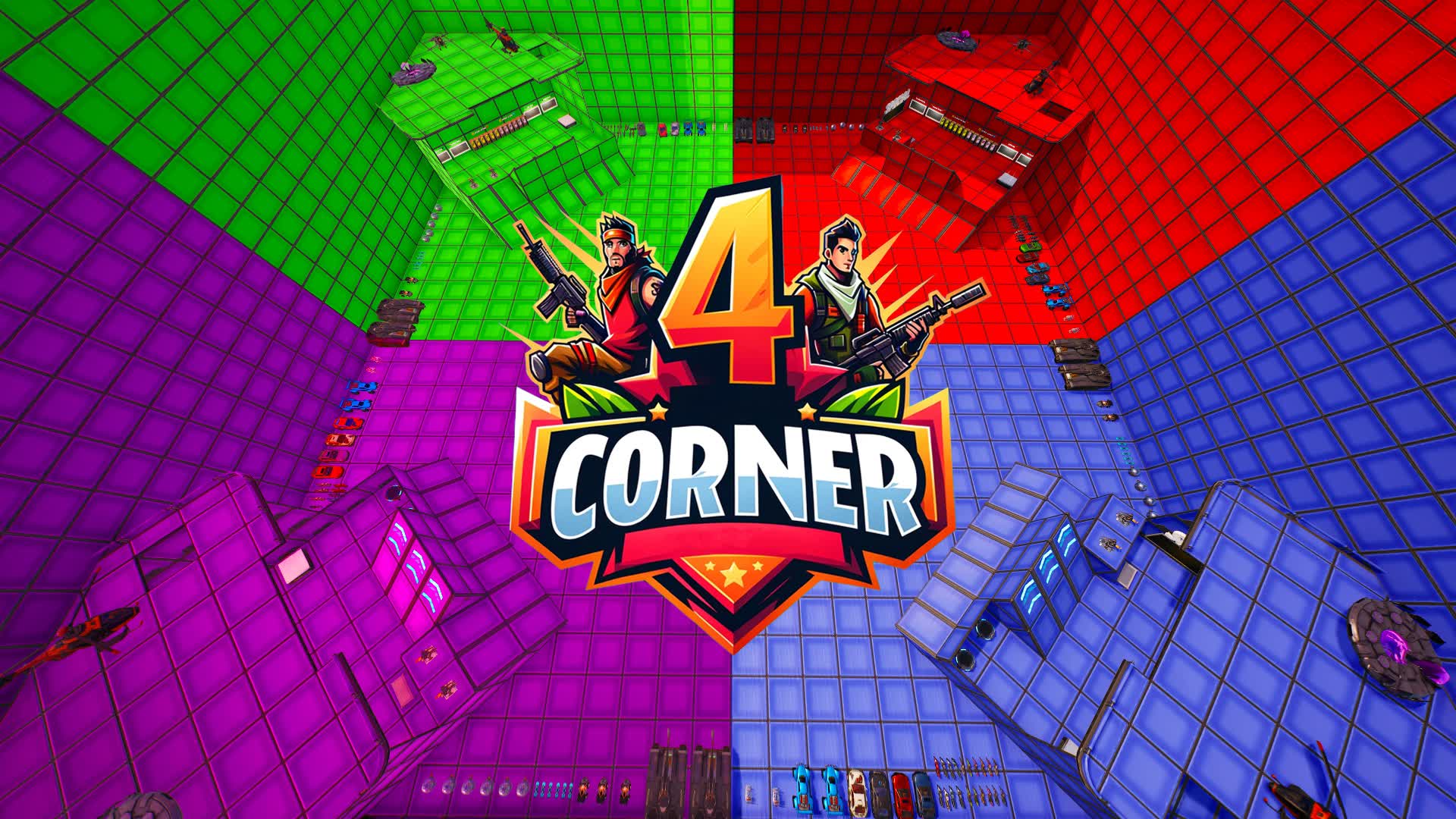 4 CORNER TDM 4095-3657-0019 by gattu - Fortnite Creative Map Code ...