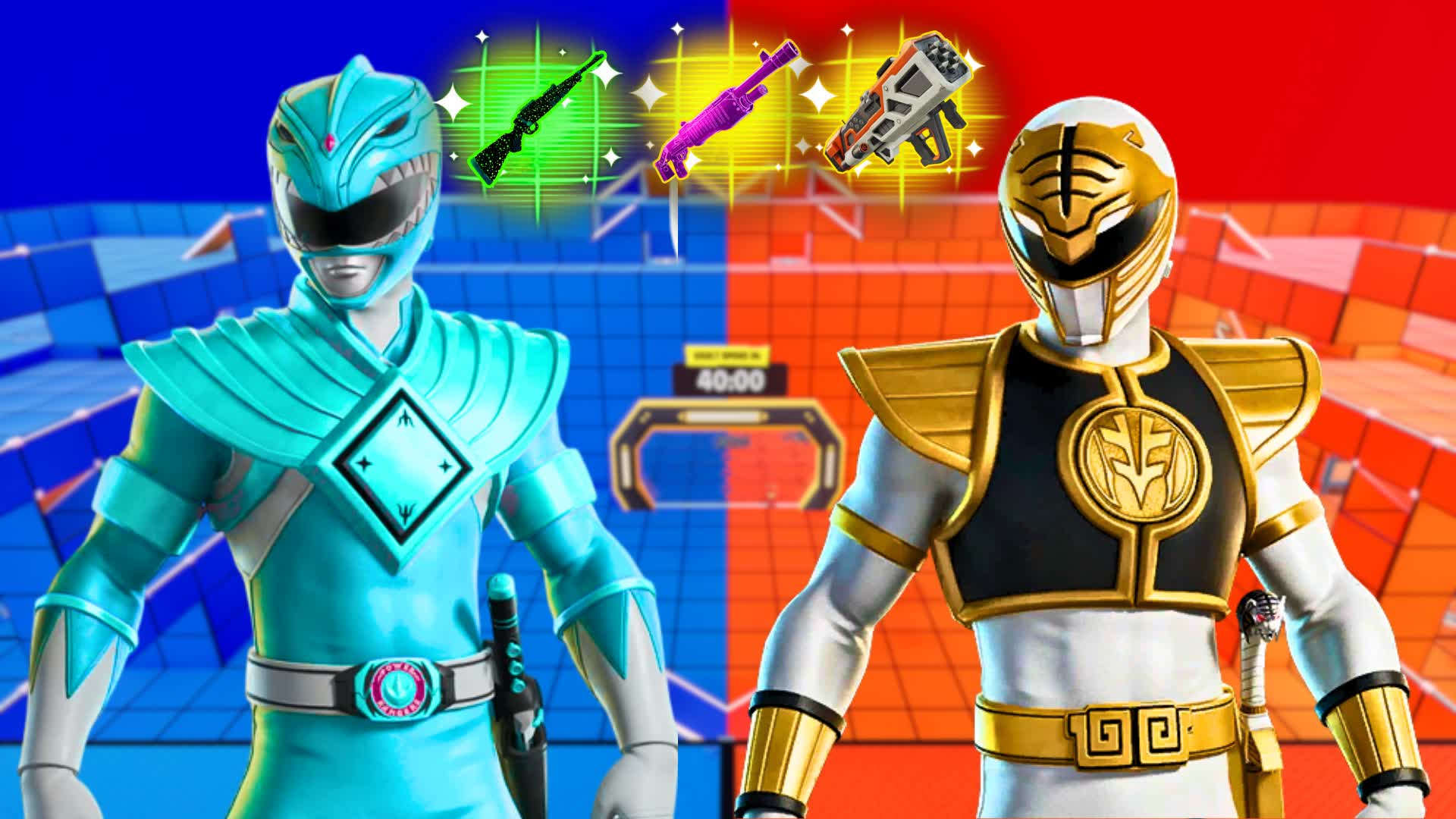BLUE RENGER VS WHITE RENGER 2624-0363-4227 by cika - Fortnite Creative ...