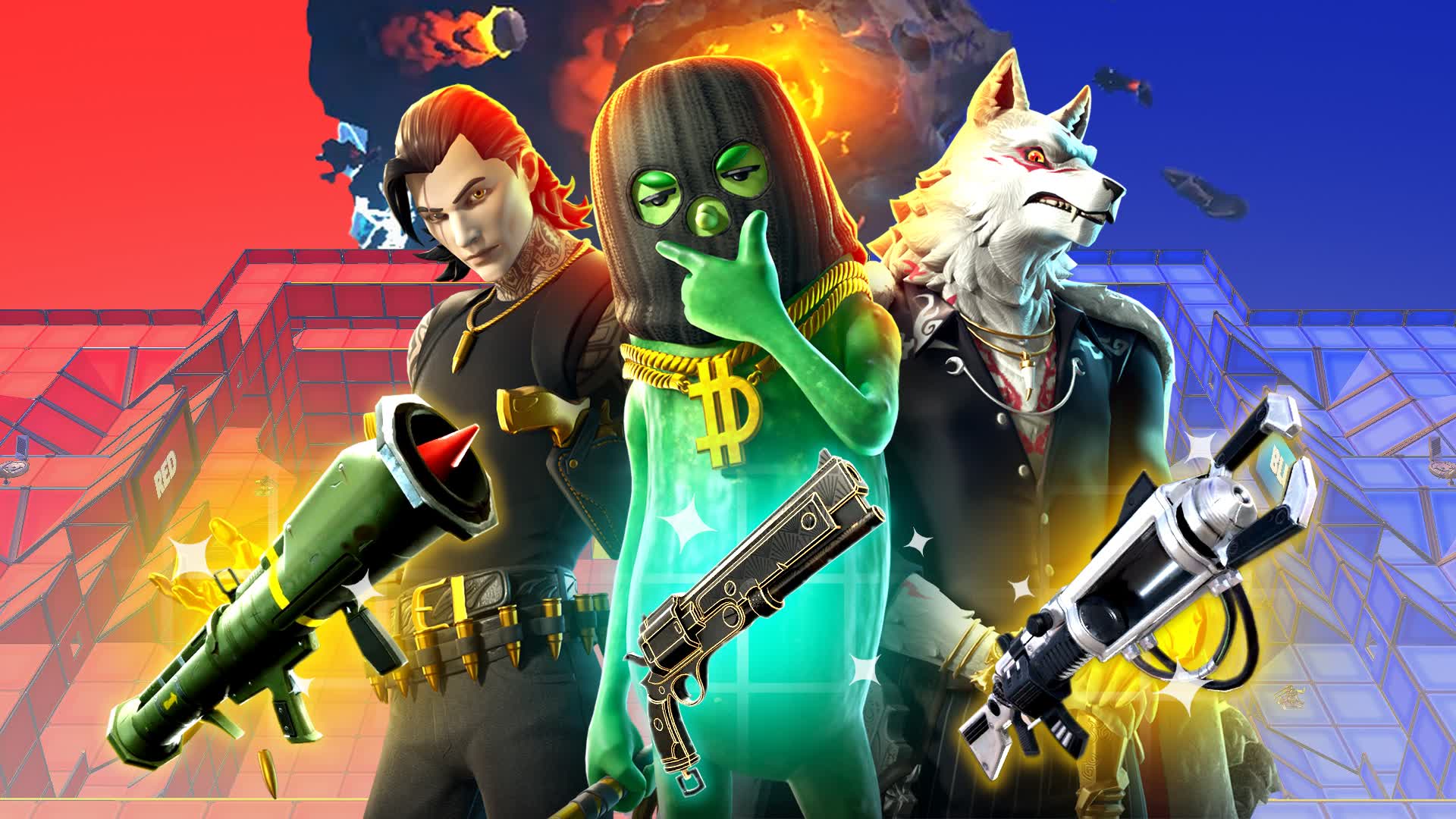 METEOR RED VS BLUE HERO 🔴🔵 3459-8736-9132 by brakkaboy - Fortnite ...