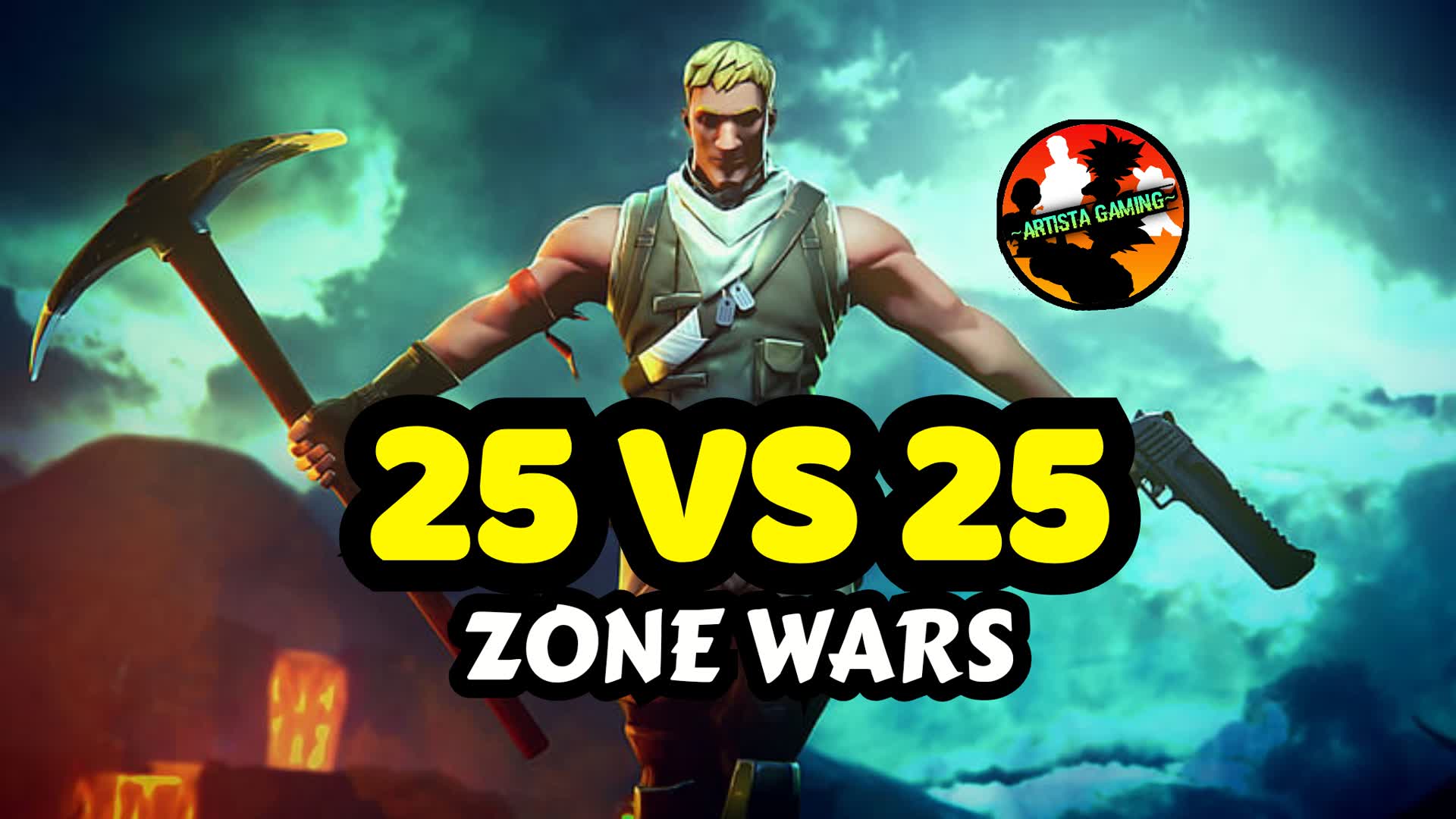 25 VS 25 - ZONE WARS 0995-7476-7615 by artista-youtube - Fortnite ...