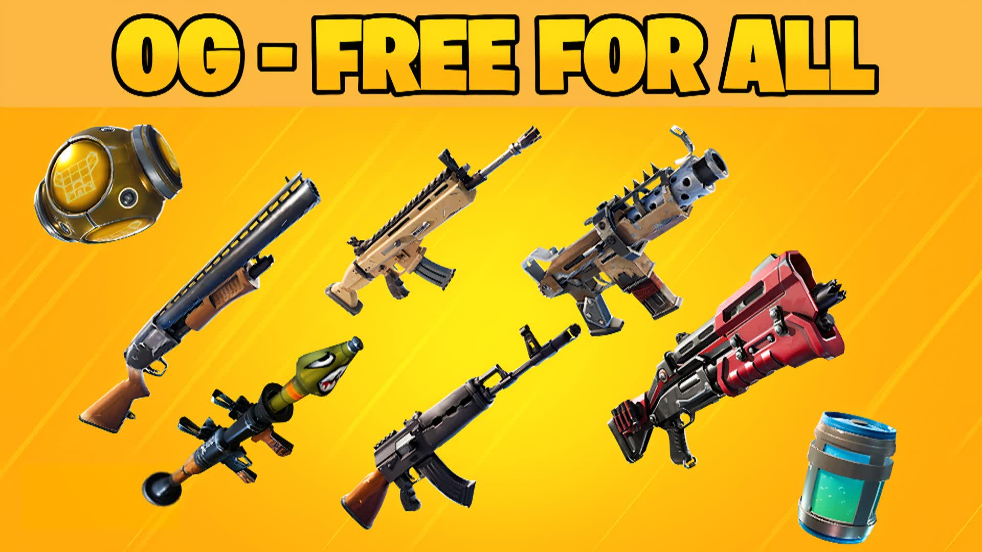 EVERY OG WEAPONS - FREE FOR ALL 7853-7405-5846 by pokegg - Fortnite ...