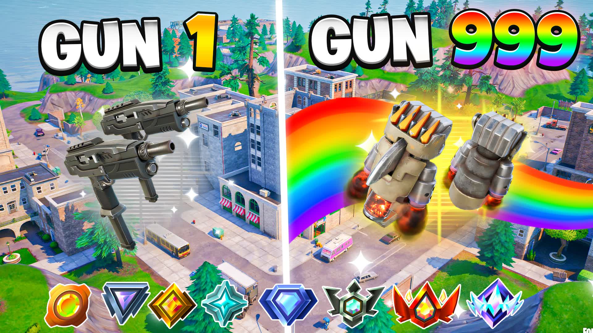 ⭐ GUN GAME 🔫 TILTED ONE SHOT 0693-0265-7426 by rbm - Fortnite Creative Map Code - Fortnite.GG