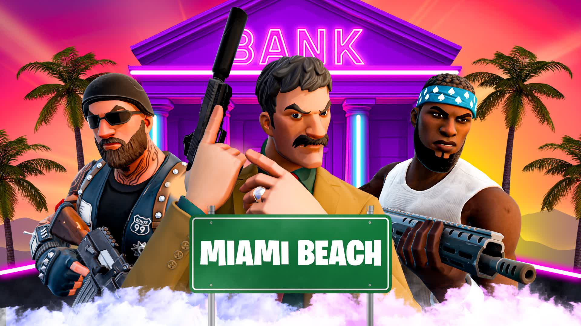 🌴 MIAMI BEACH 🏝️ 2985-0189-2367 by jojo91 - Fortnite Creative Map Code - Fortnite.GG