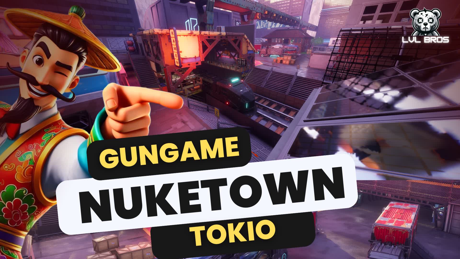 NUKETOWN TOKIO 4340-2302-1825 by papergrave - Fortnite Creative Map Code - Fortnite.GG