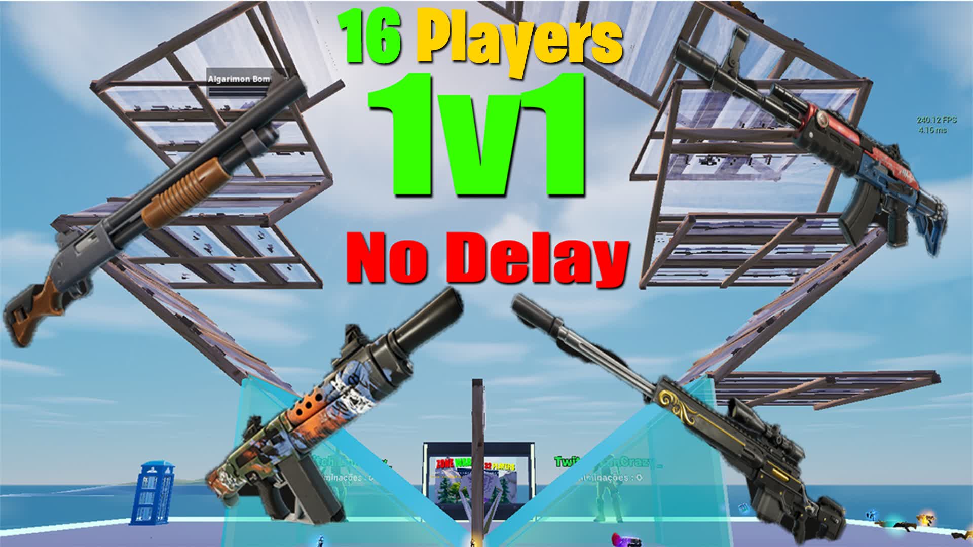 1v1 16 PLAYERS LANCRAZY MAP 2579-2488-2285 by lancrazy - Fortnite Creative Map Code - Fortnite.GG