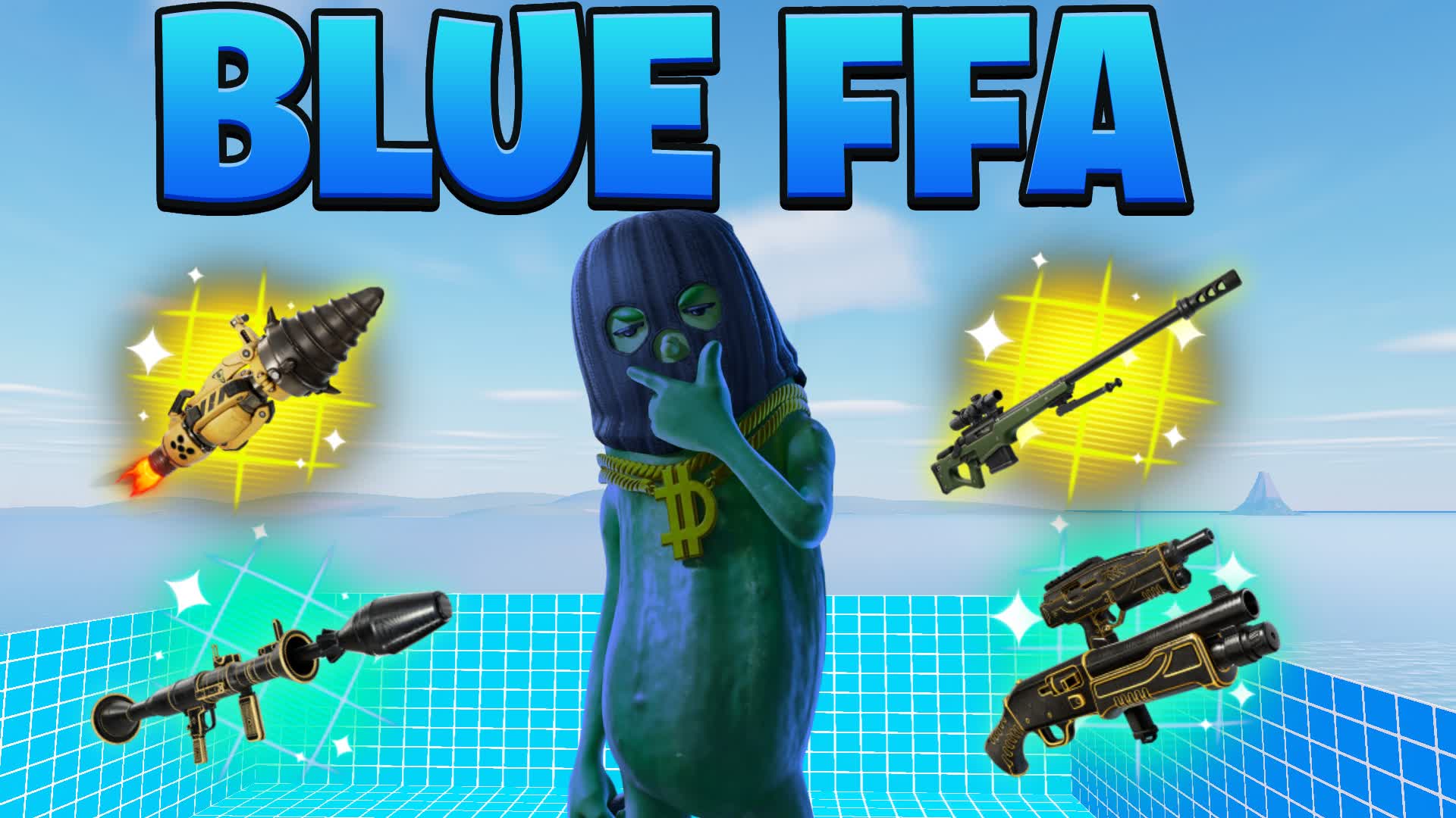 BLUE FFA 5237-4413-9629 by ellefn - Fortnite Creative Map Code ...