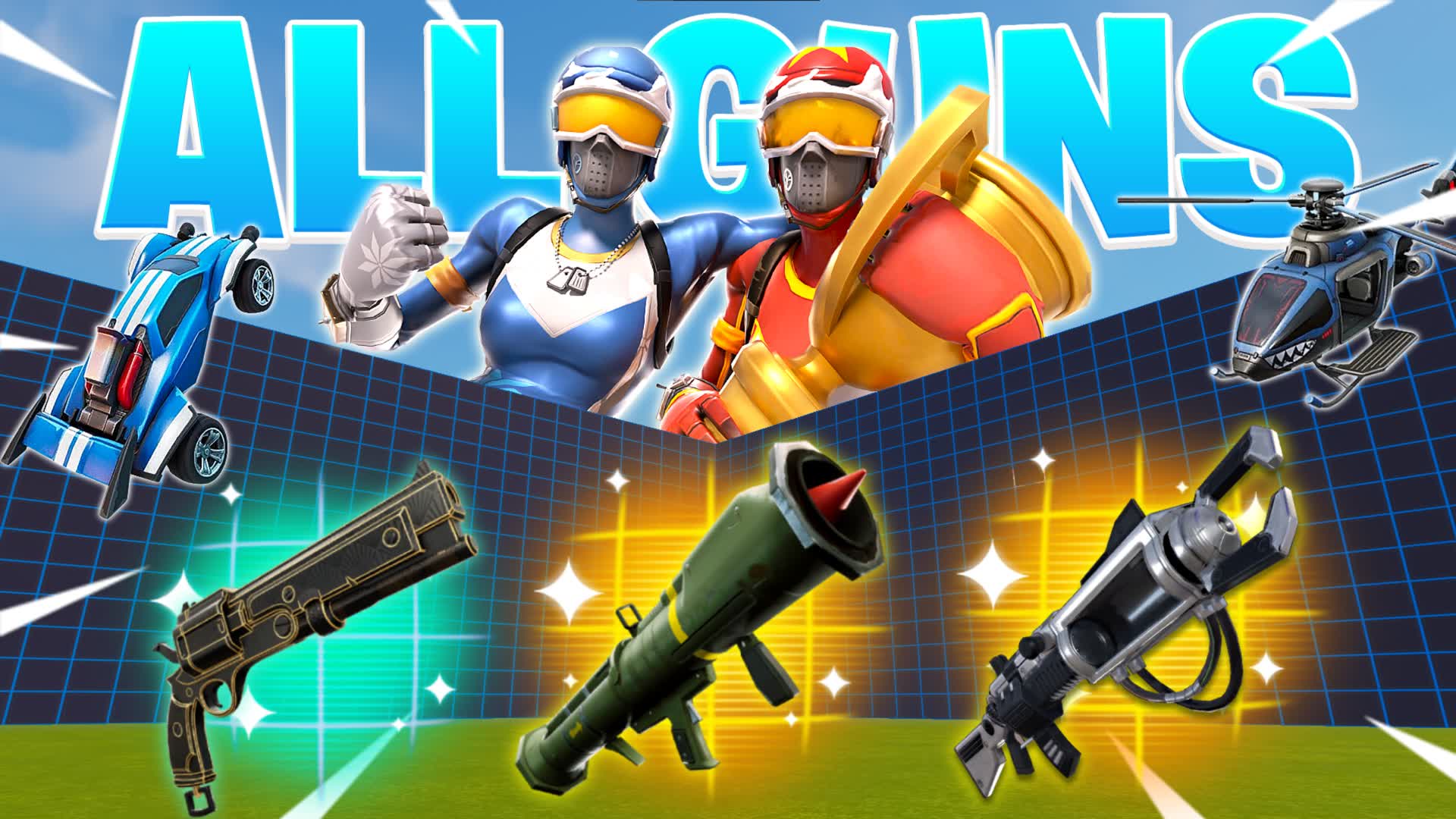 2V2 WITH EVERY GUN 7661-7993-9390 by shiga - Fortnite Creative Map Code ...