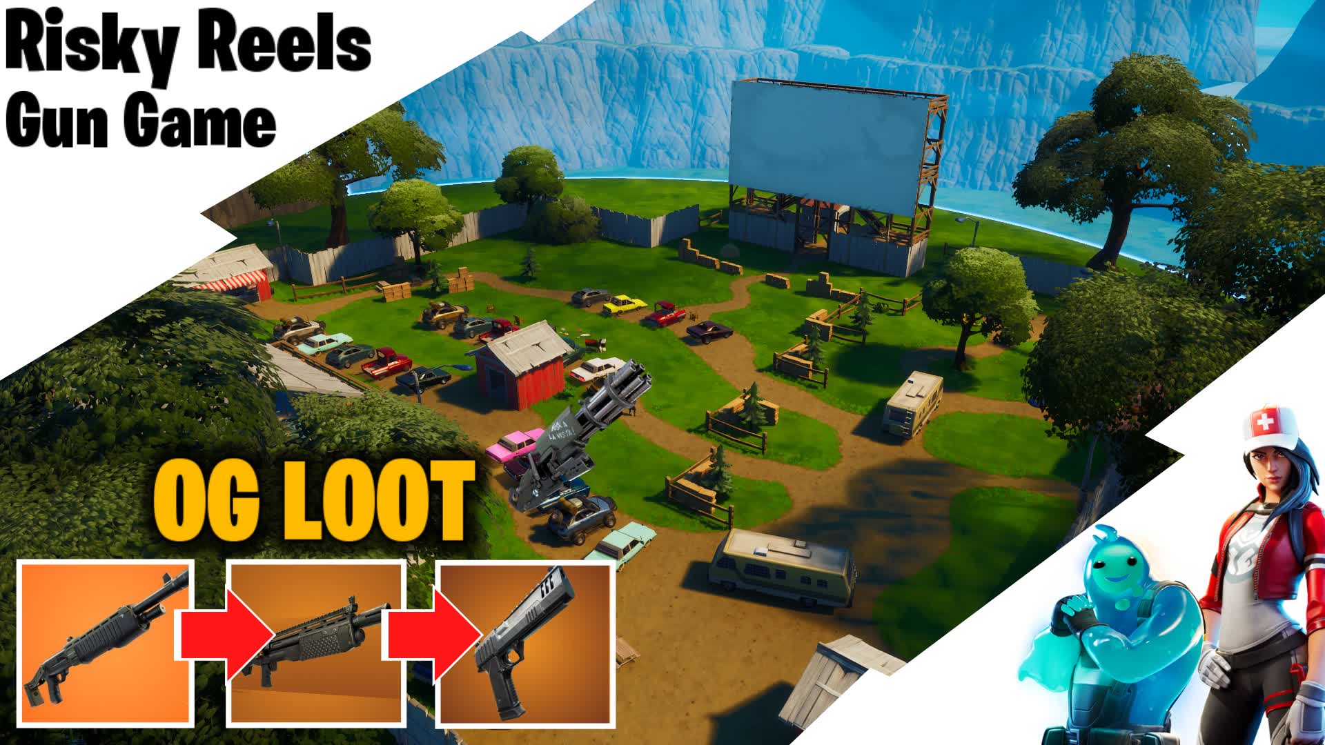 Risky Reels | Gun Game 0496-6725-8054 by driftz - Fortnite.GG