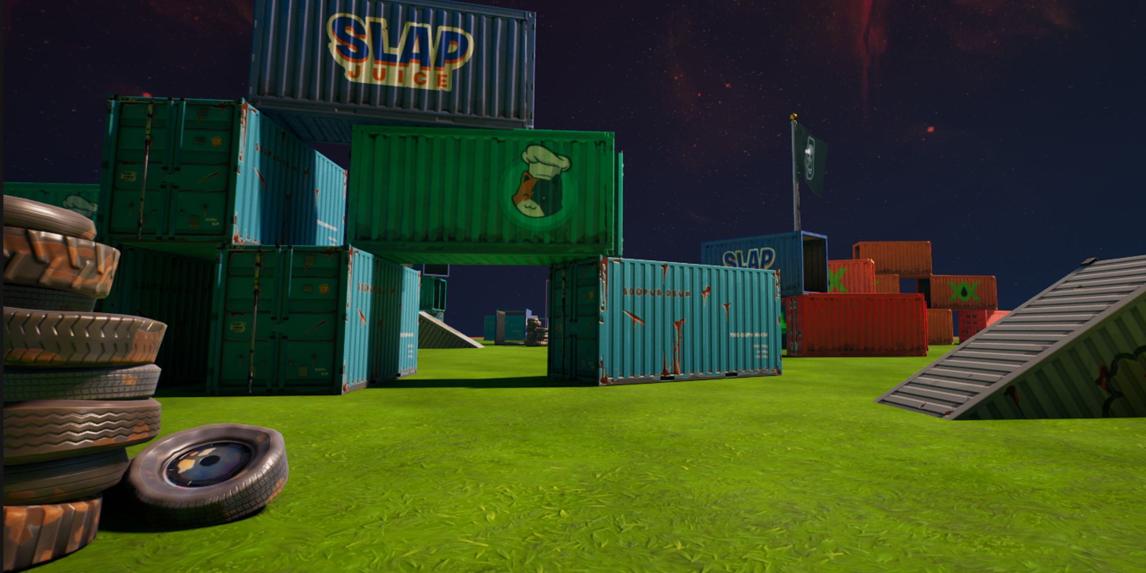 SUPER FLAG DUNK 5043-3459-3512 by zodizach - Fortnite Creative Map Code ...