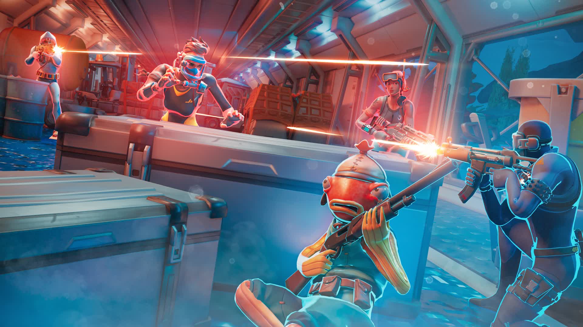 🔴 RED VS BLUE 🔵 UNDERWATER 🐠🦈 2218-3711-6958 by zakkuzo - Fortnite ...