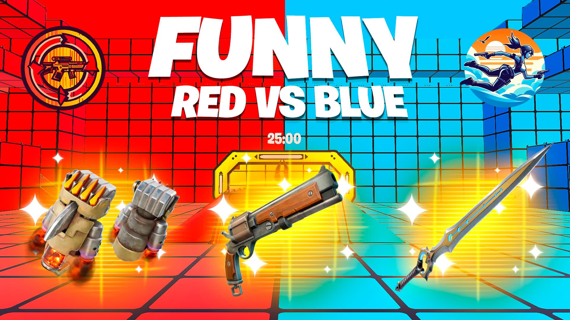 FUNNY RED VS BLUE 🔴🔵 2143-5369-7319 by elouan - Fortnite Creative Map ...