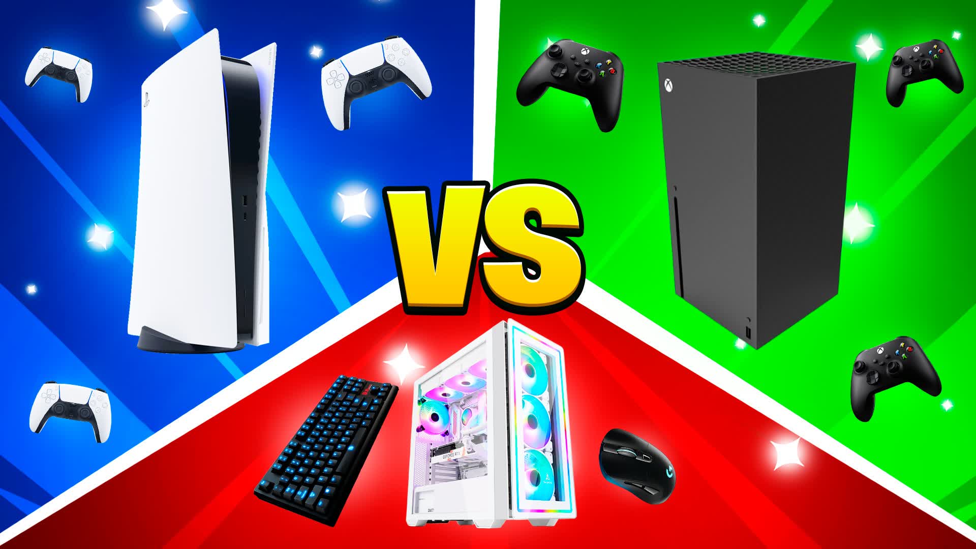 PLAYSTATION VS XBOX VS PC - ALL GUNS FFA 1586-7652-9669 by mq2 - Fortnite Creative Map Code ...