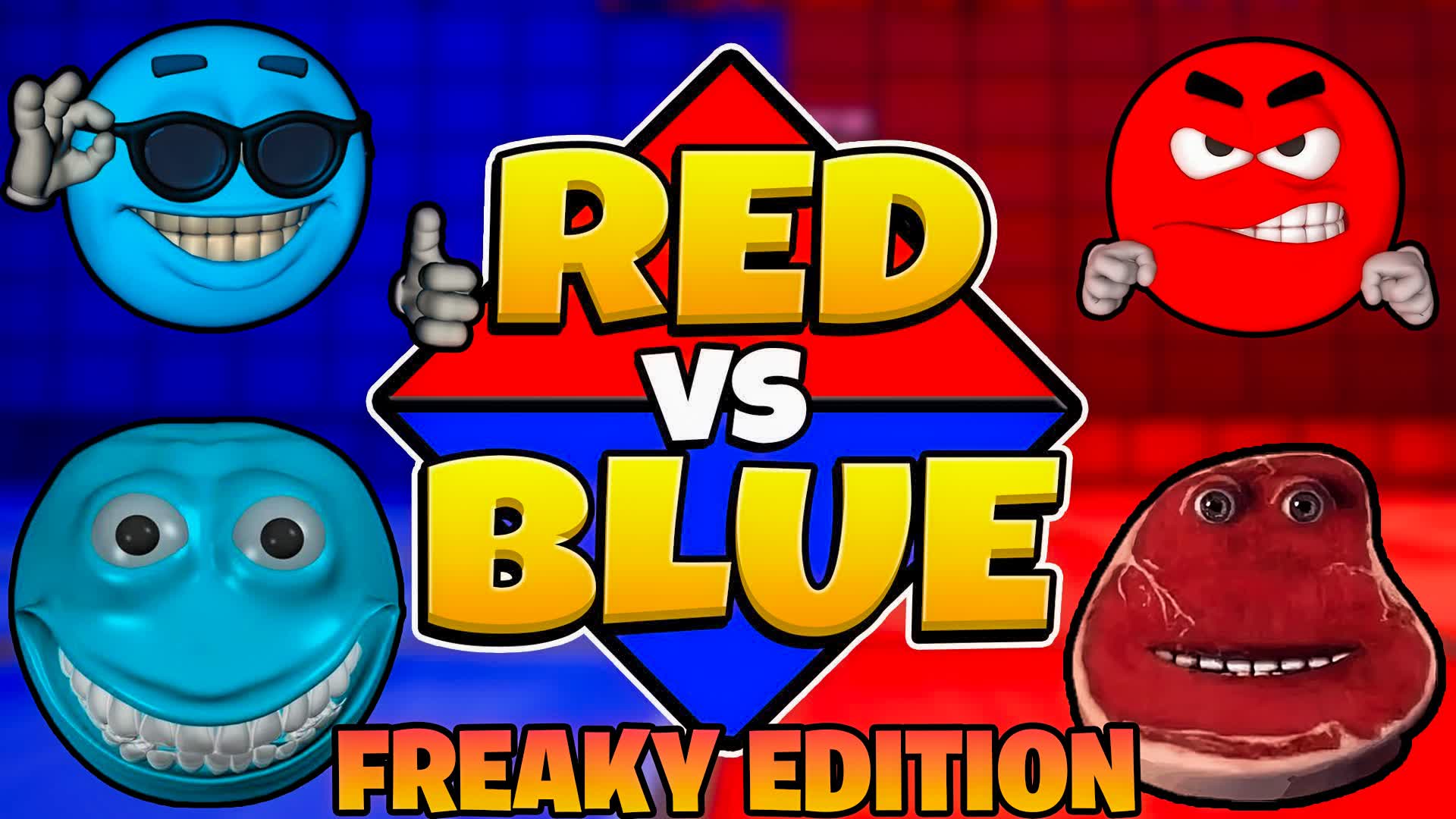 FREAKY RED VS BLUE 🔴🔵 9837-6825-9088 by hmida - Fortnite Creative Map ...