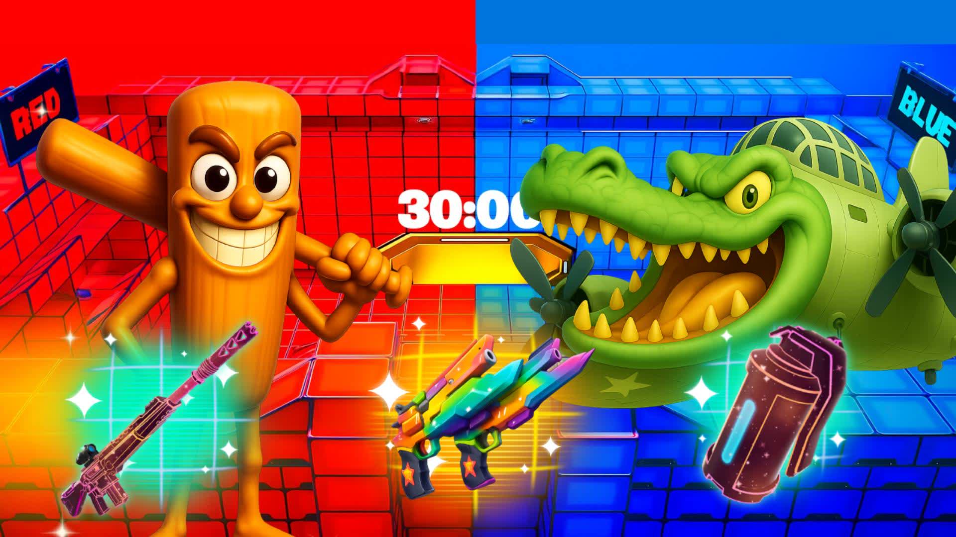 MEGA RED VS BLUE🔴🔵 BRAINROT VERSION 0200-0063-0307 by benimaps - Fortnite Creative Map Code ...