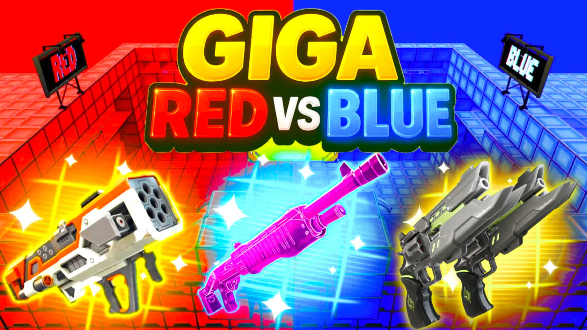 GIGA RED VS BLUE 🔴🔵 4183-3652-4415 by arlio - Fortnite Creative Map ...