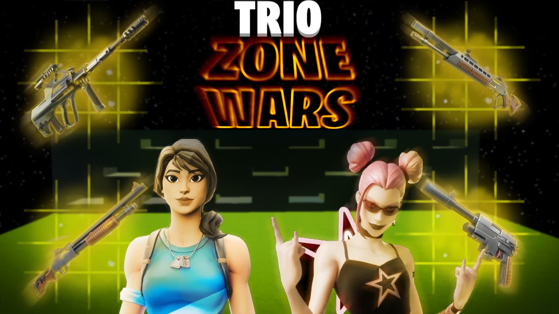 💖 TRIO - ZONE WARS 💖 5154-1333-6009 by melchior - Fortnite Creative Map ...