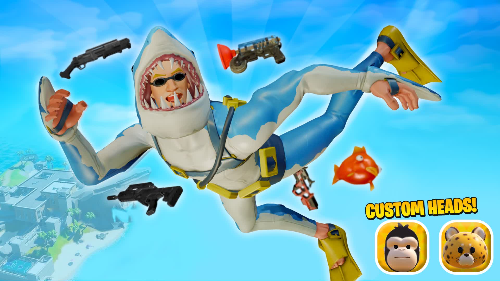 SHARK PIT 0687-6203-4467 by john19 - Fortnite Creative Map Code ...