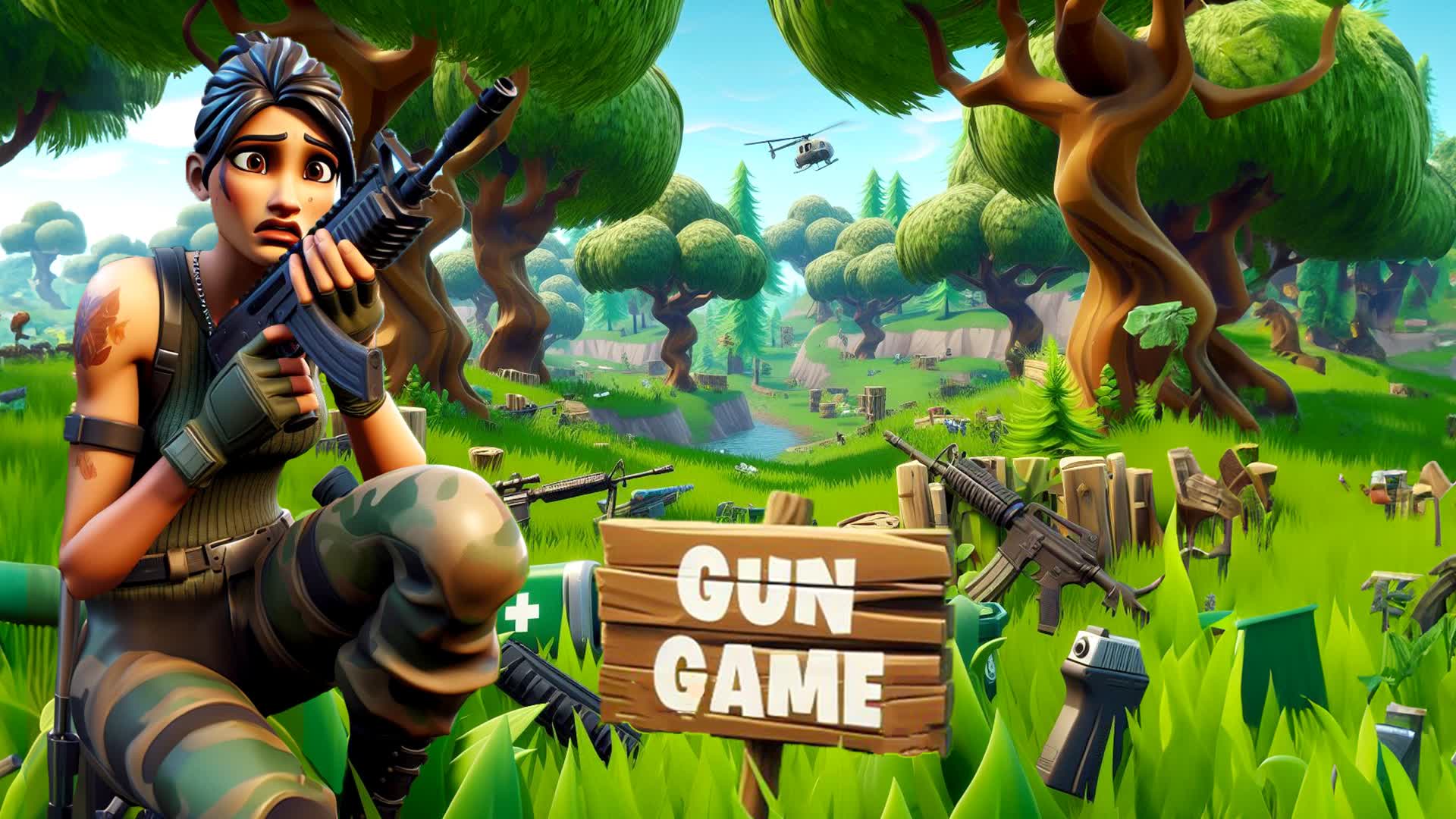FOREST GUN GAME! 7303-4799-5518 by senciall - Fortnite Creative Map ...