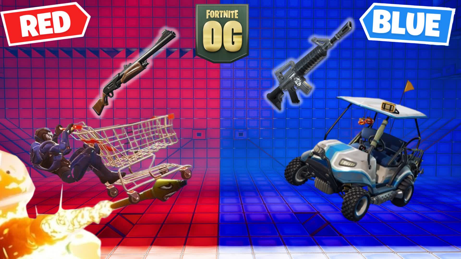 🔴 RED VS BLUE SEASON 1 OG 🔵 4451-2022-0528 من ابتكار asmo - Fortnite