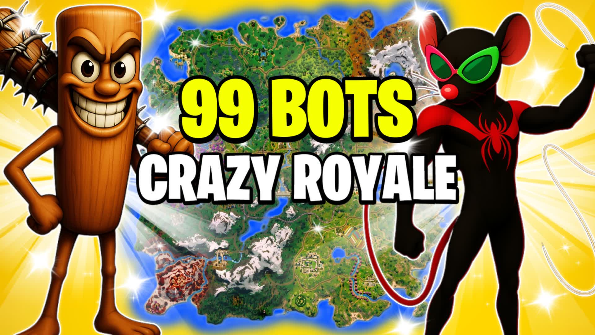 99 BOTS ROYALE ALL GUNS BASE WARS (CARS) 3638-4639-4979 by xptrendmap - Fortnite Creative Map ...