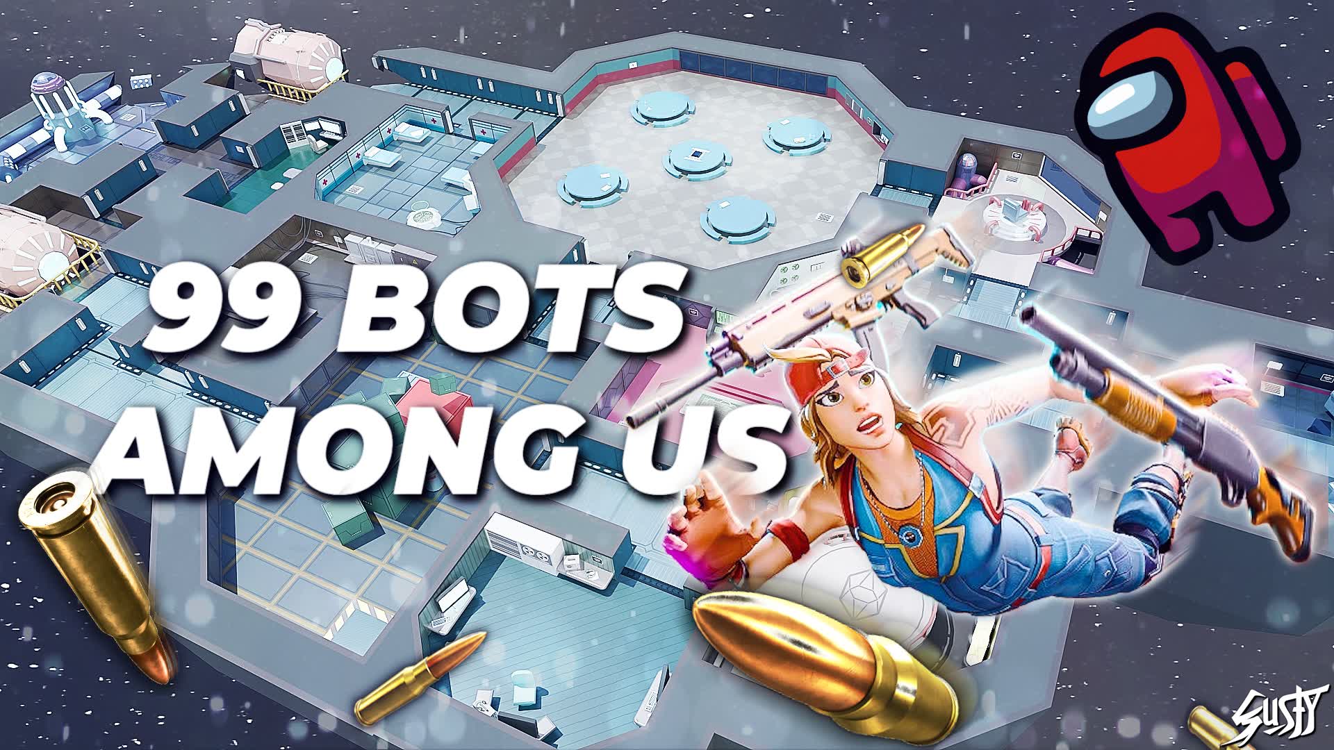 Juega 99 BOTS AMONG US - 7228-3372-8174 | Fortnite Zone