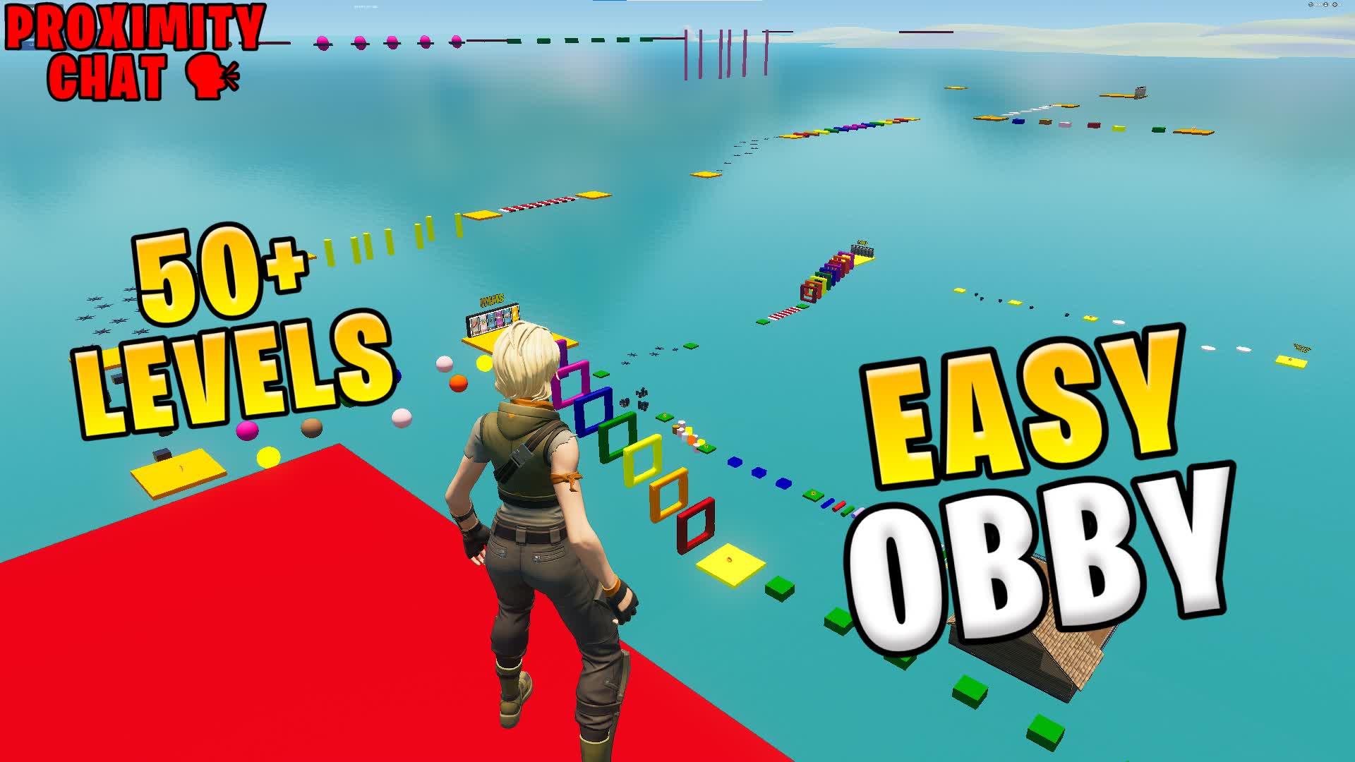 ⭐ 50 LVL OBBY! 🏃 CAN YOU COMPLETE IT?⭐ 3035-9990-9176 by tenzu - Fortnite