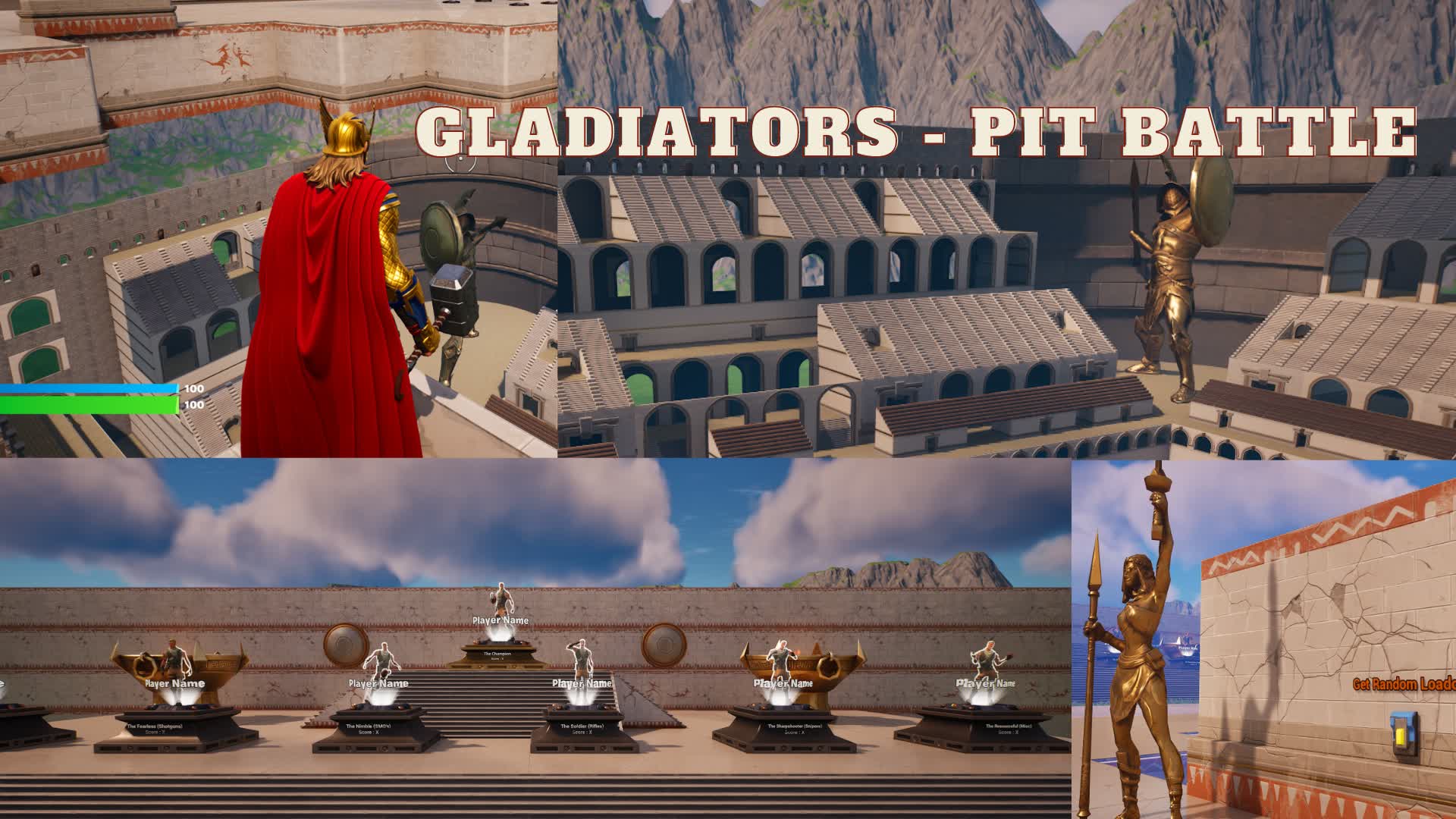 Gladiators - Pit Battle 1852-3532-1143 by galapa - Fortnite Creative ...