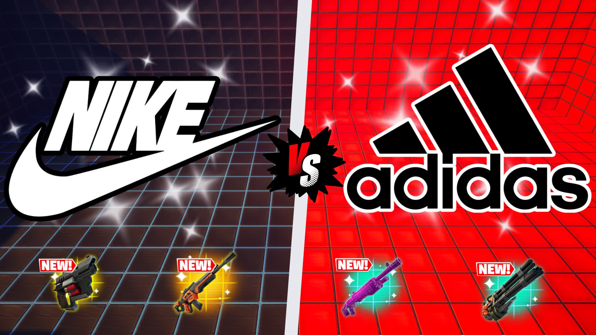 NIKE VS ADIDAS | RED VS BLUE ARENA 1555-9984-8519 by devicerx ...