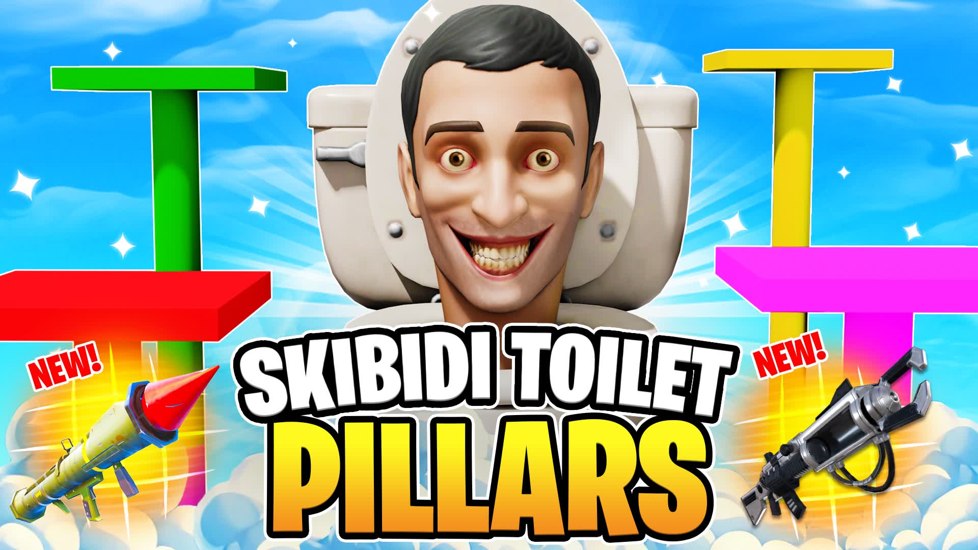 Skibidi Pillars! 🚽 0005-6975-9417 by mindmaps - Fortnite Creative Map ...