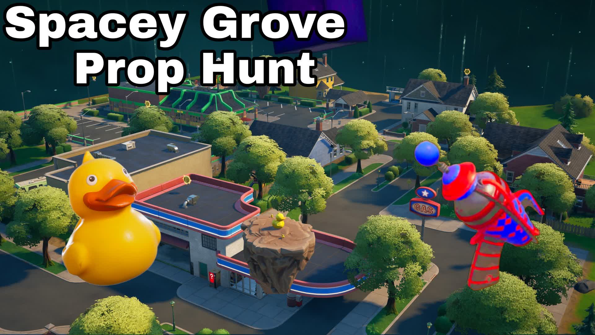 Spacy Grove - Prop Hunt 8377-5651-7749 by realkade - Fortnite Creative Map Code - Fortnite.GG