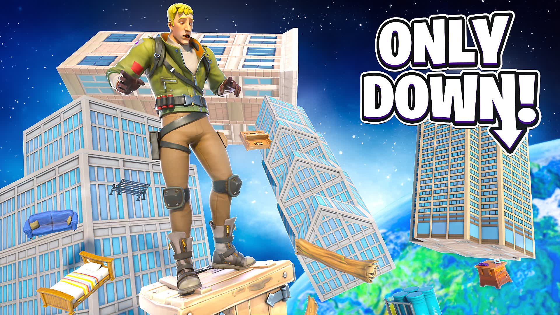 Only Down Fortnite! 👇🆕 0018-0884-4770 by maloufs - Fortnite Creative ...