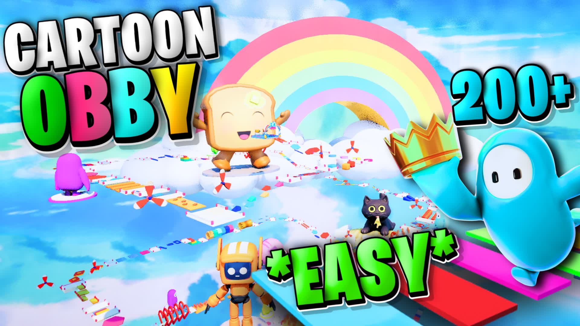 CARTOON EASY OBBY PARKOUR 200+ LEVELS 🌈 9433-7014-2285 by fiskyofficial - Fortnite Creative Map ...