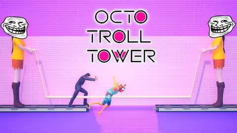 🌈OCTO SLAP TOWER🖐️ 문어 게임 OBBY PARKOUR 0132-7967-1308 stworzone ...