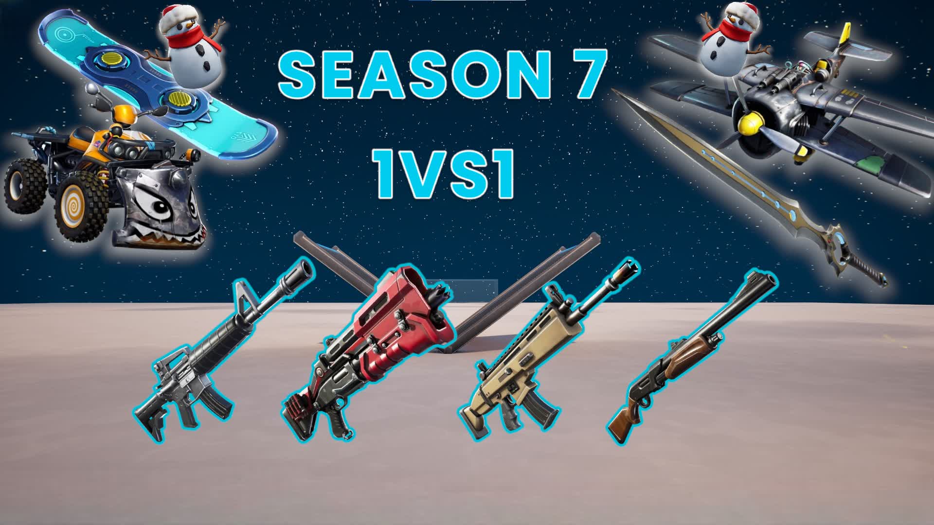 SEASON 7 ALL GUNS 7872-4630-3992 by mancedie - Fortnite Creative Map ...
